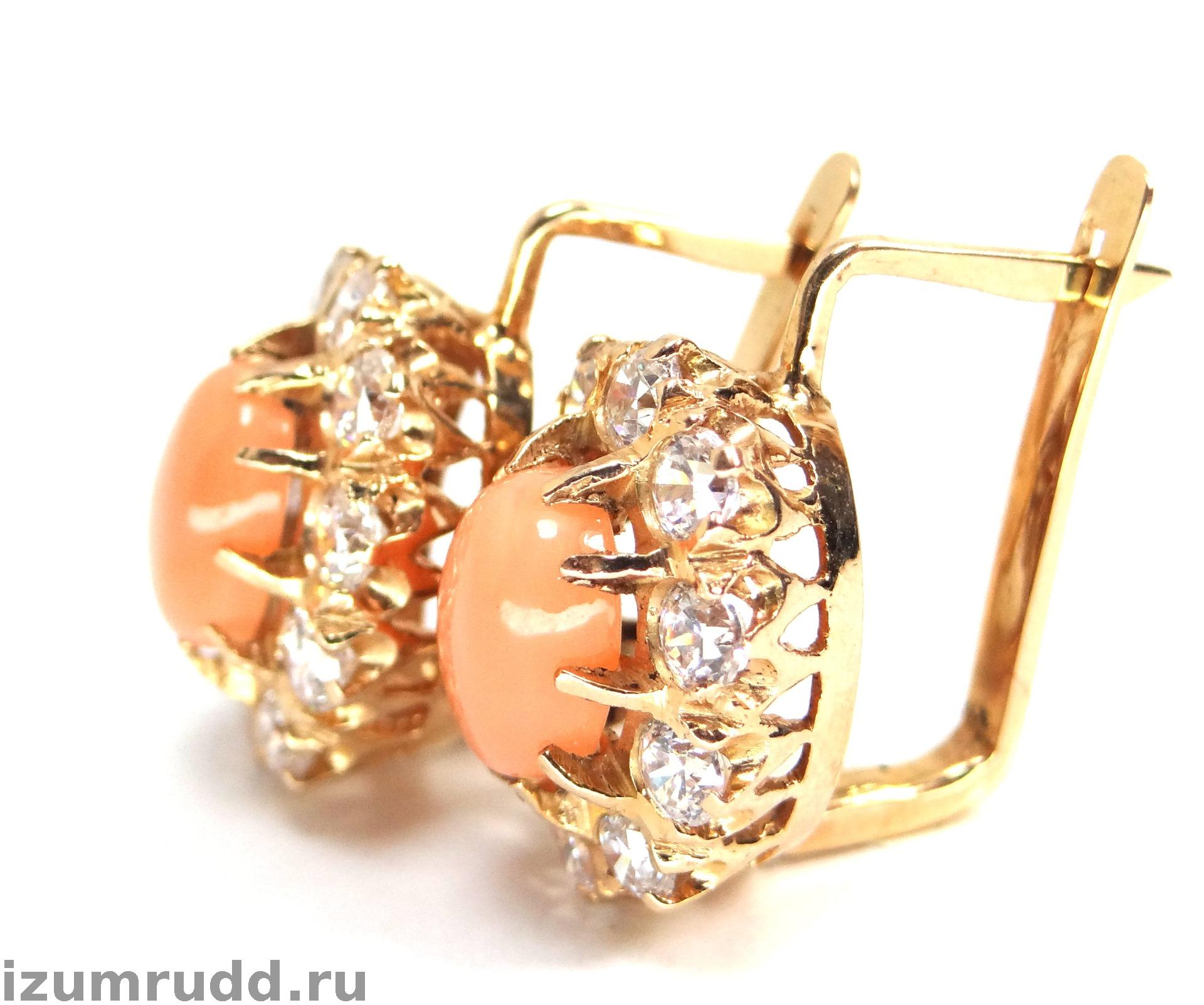Золотые серьги 585 пробы
